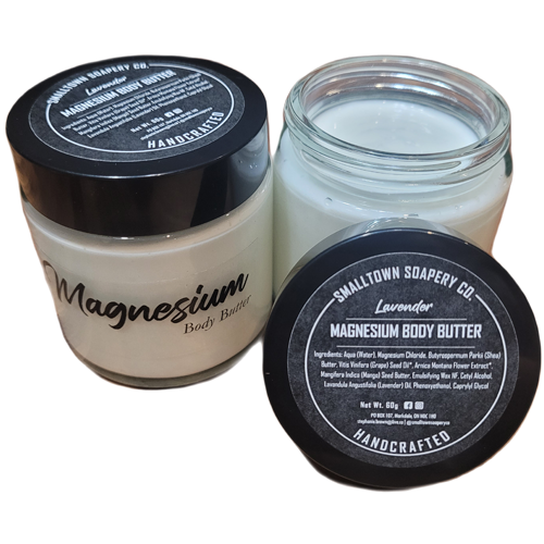 Magnesium Body Butter 60g (4oz Jar) | SmallTown Soapery Co